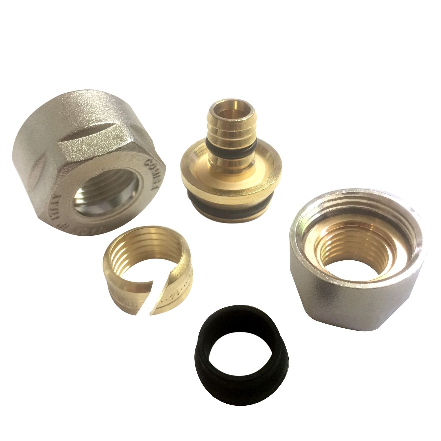 Clamping ring fitting Euroconus 3/4"" plastic copper pipe clamping ...